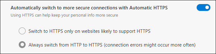 Microsoft adds Automatic HTTPS in Edge for secure browsing